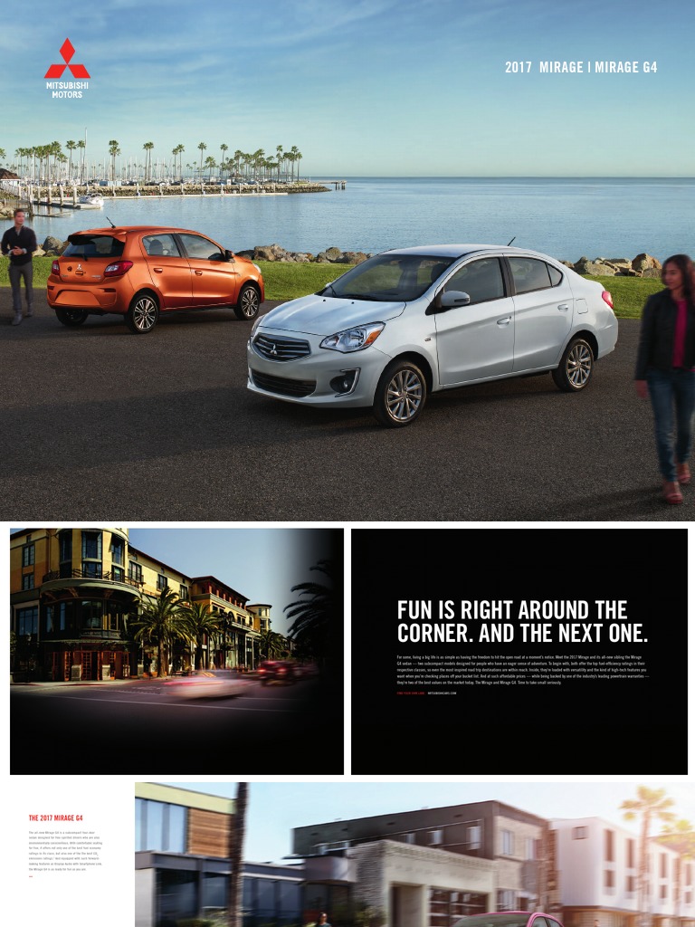 2017 Mirage-Family Brochure | PDF | Airbag | Fuel Economy In Automobiles