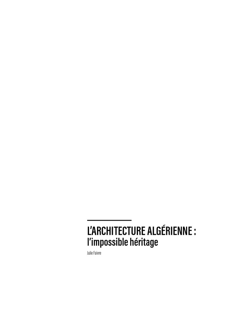 Favre Julie | PDF | Alger | Algérie