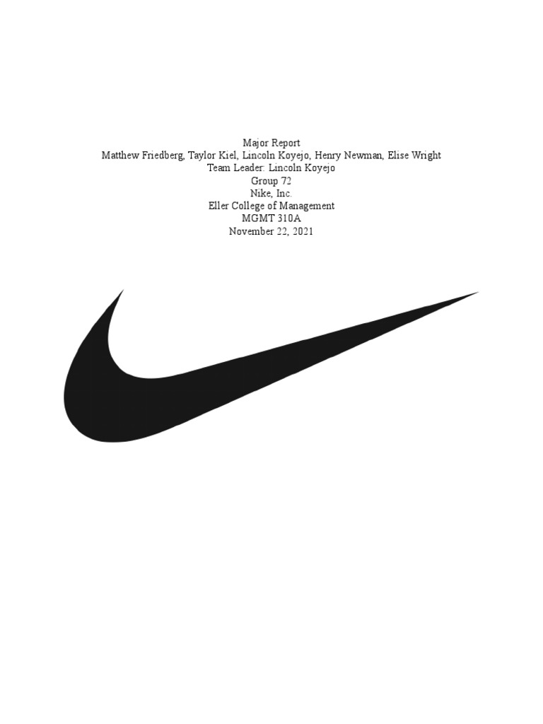 Nike's Organizational Behavior Issues | PDF | Motivational | Motivation