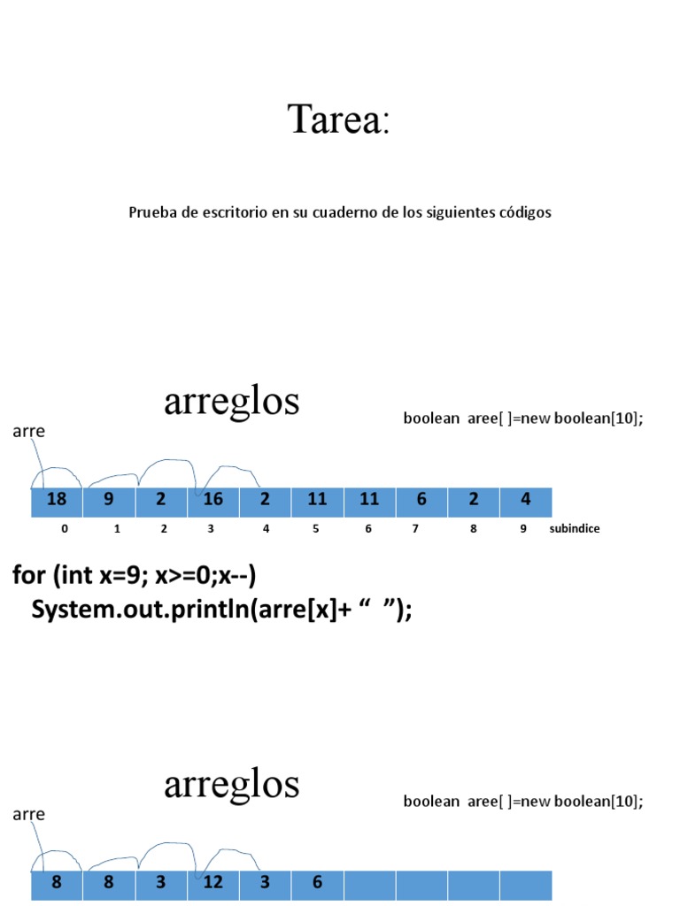 Tarea Arreglos1 | PDF | Programación de computadoras