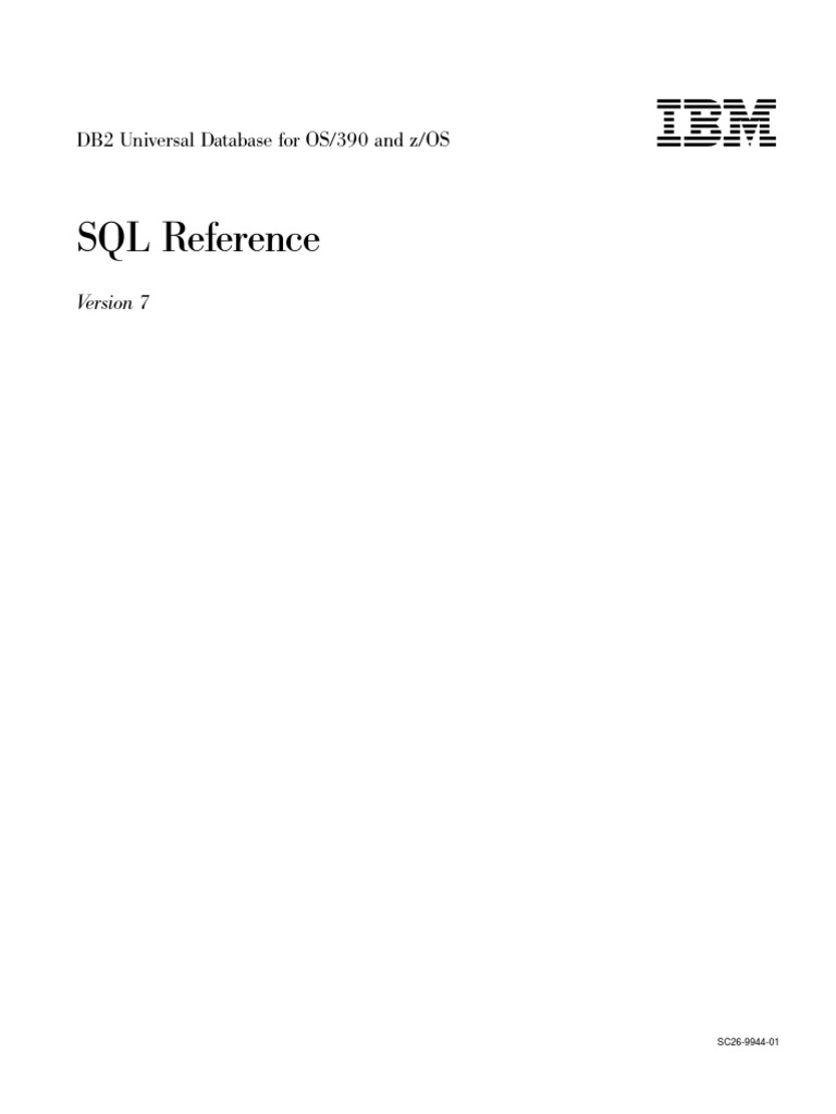DB2 SQL Reference | PDF