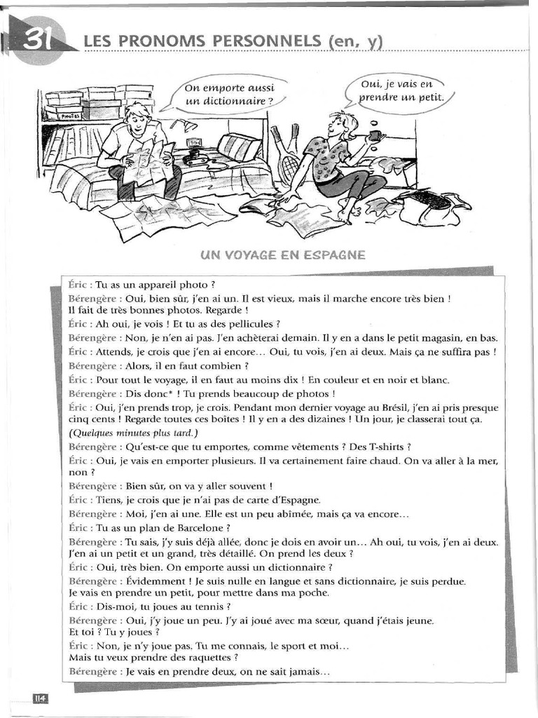 Pronom En, Exercices - Grammaire en Dialogues | PDF Pronom En, Exercices - Grammaire en Dialogues | PDF