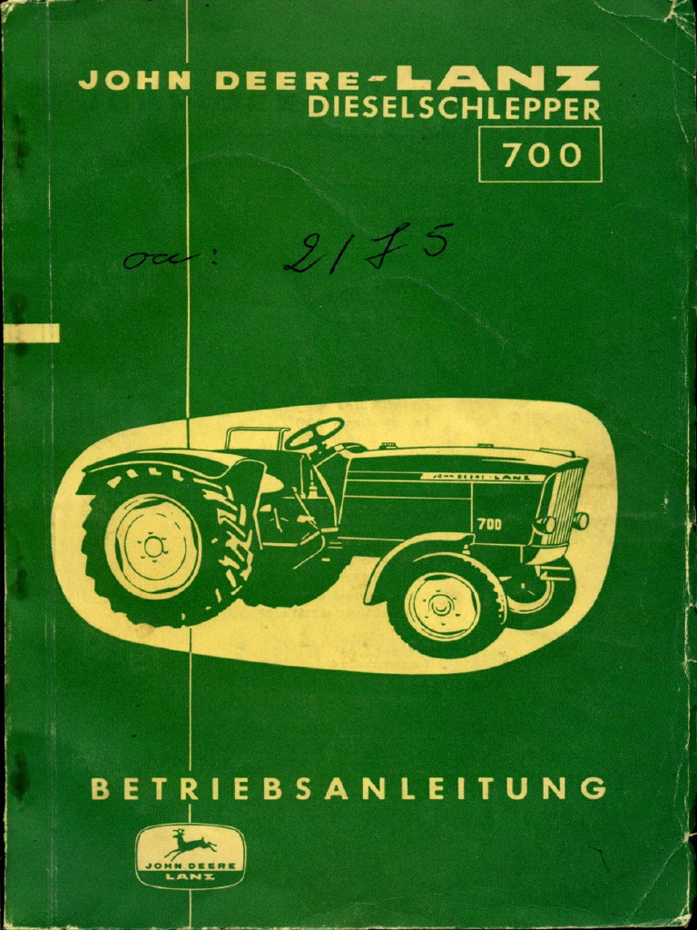 John Deere Lanz 700 p01 76 | PDF