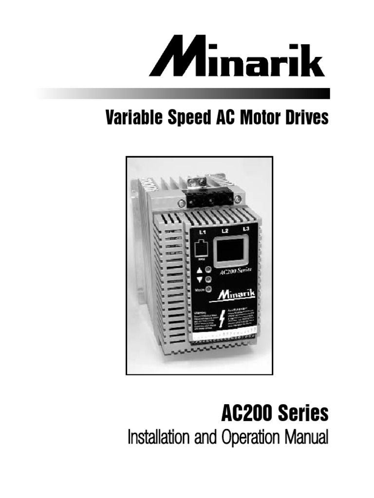 Ac200 Series | PDF | Electrical Wiring | Capacitor