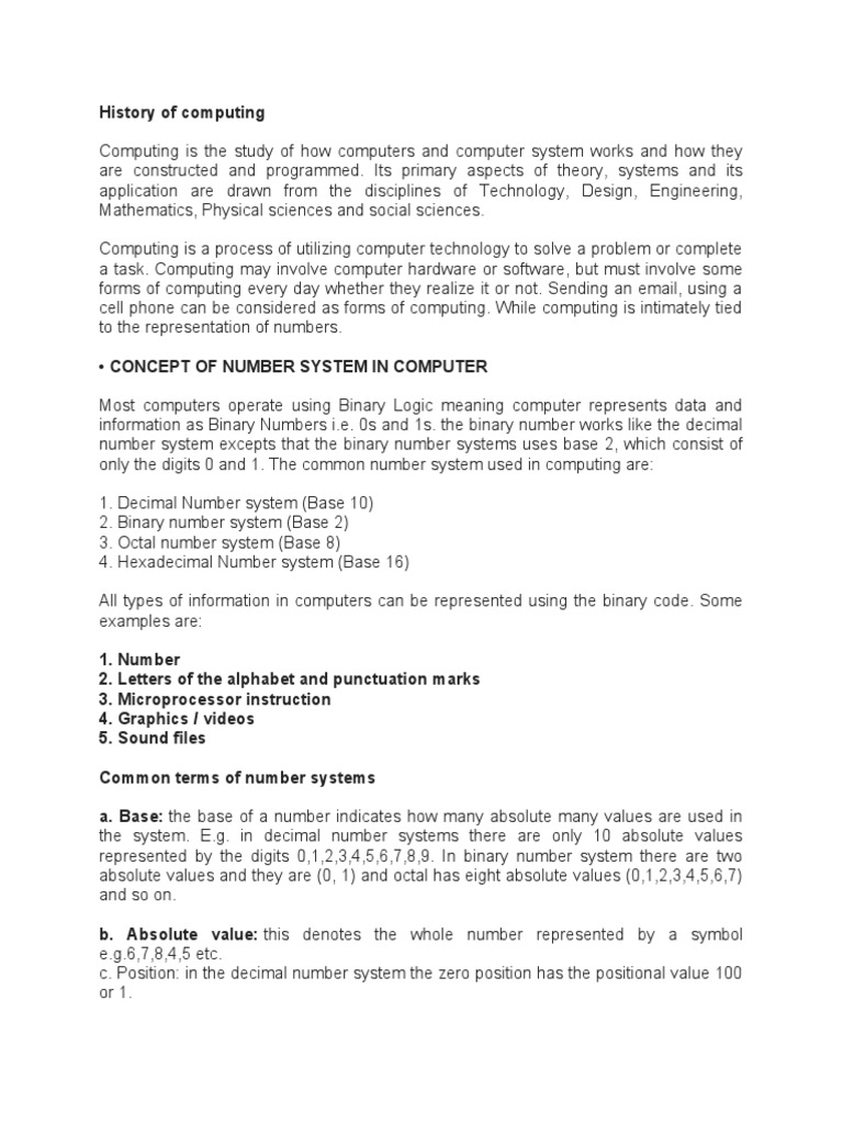 SS1 WEEK 3 History of Computing | PDF