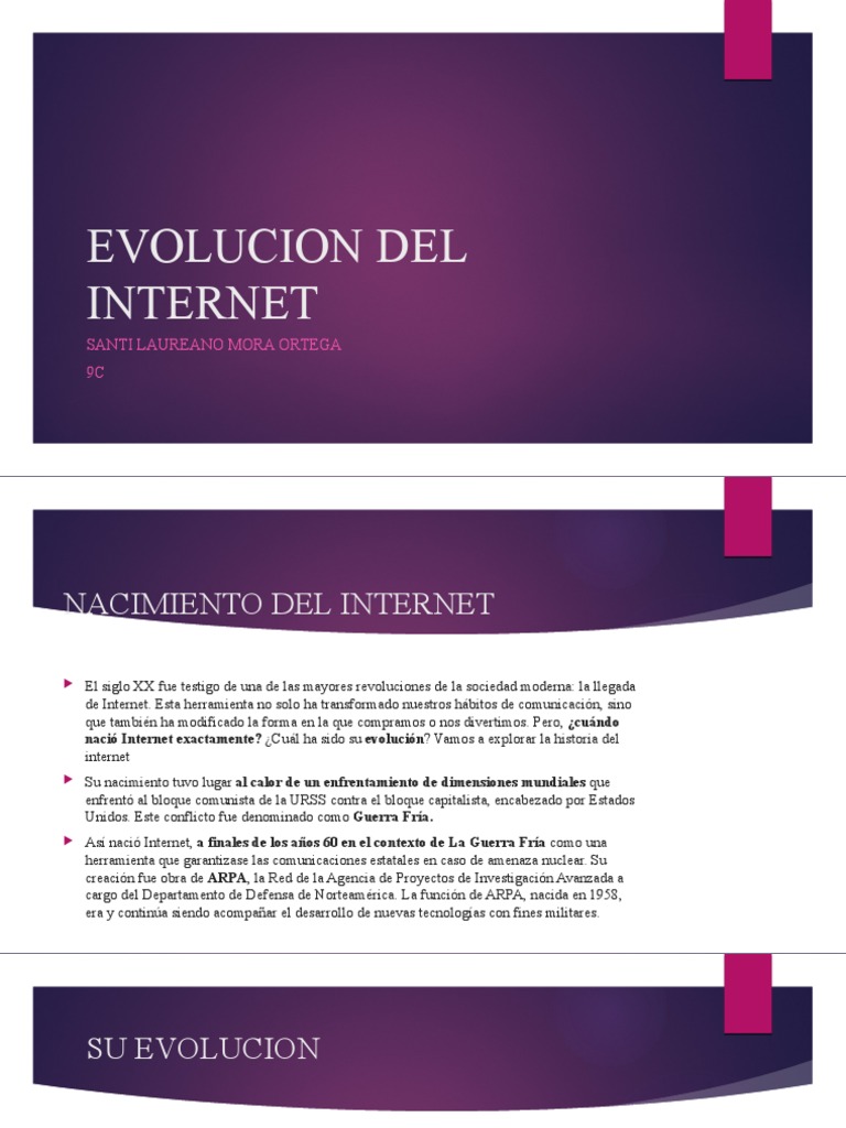 La Evolución Del Internet | PDF | Internet | Red mundial