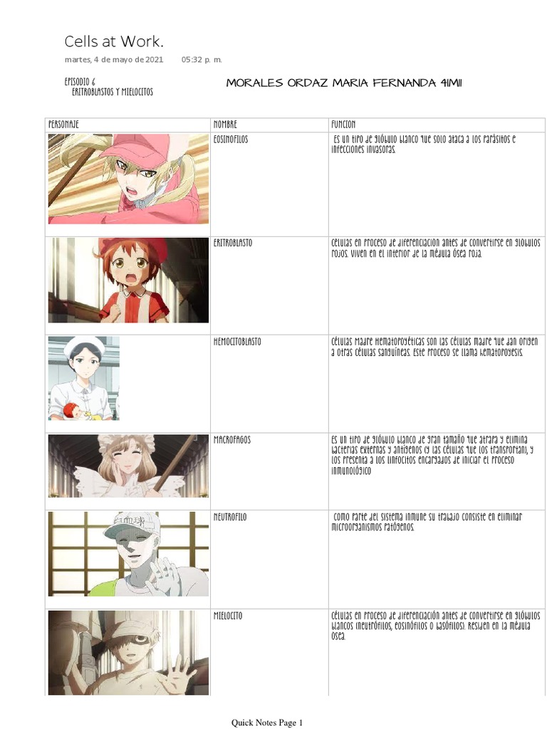 Cells at Work! | PDF | Leucocito | Hematopoyesis