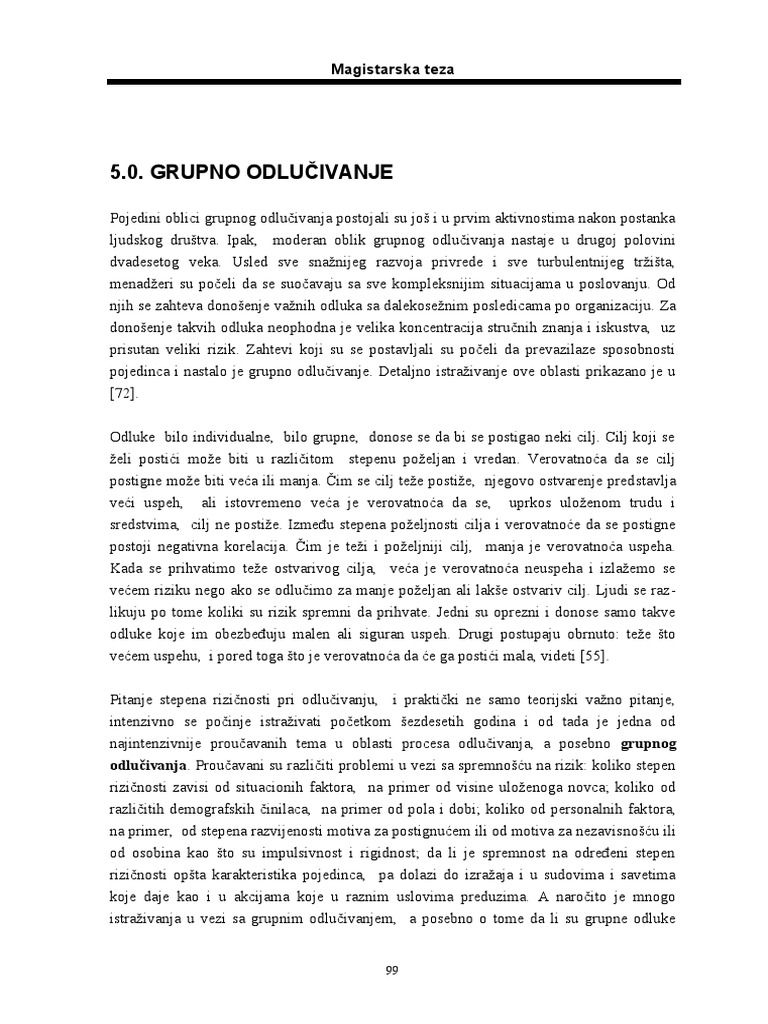 Upno Odlucivanje | PDF