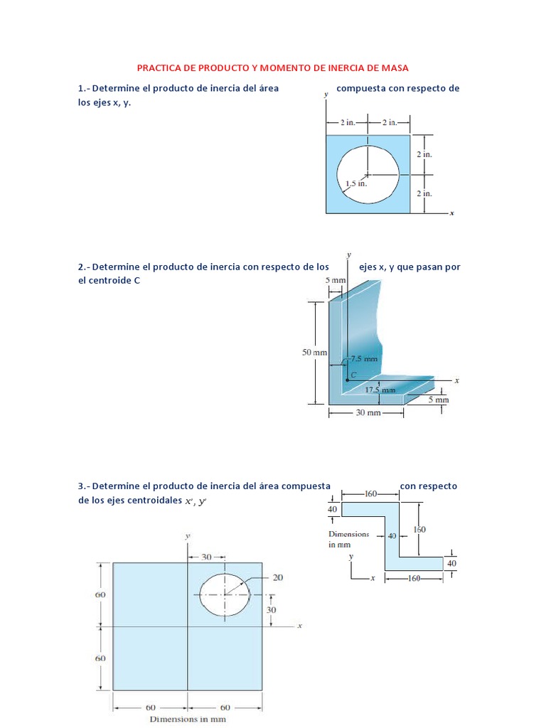 Practica de Producto y Momento de Inercia de Masa | PDF