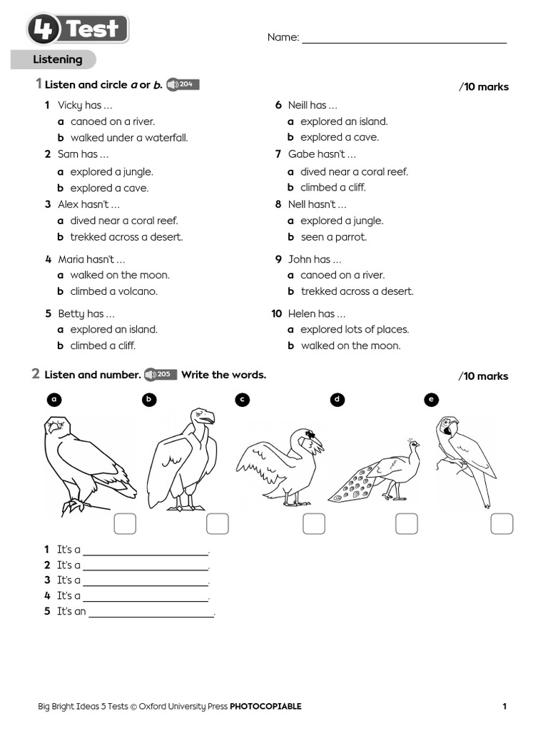 BBI 5 Unit 4 Test Web PDFSECURED | PDF | Coastal And Oceanic Landforms ...