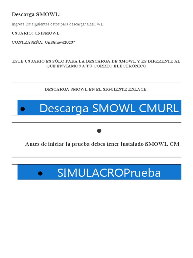 Descarga SMOWL CM Gratis y Rápida | PDF