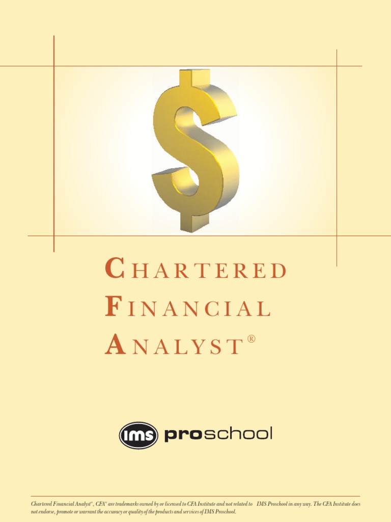 CFA Brochure | PDF | Financial Analyst | Financial Statement