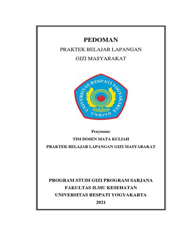 Panduan PBL Gizi Masyarakat 2021 | PDF | Karier & Perkembangan | Pengembangan Diri