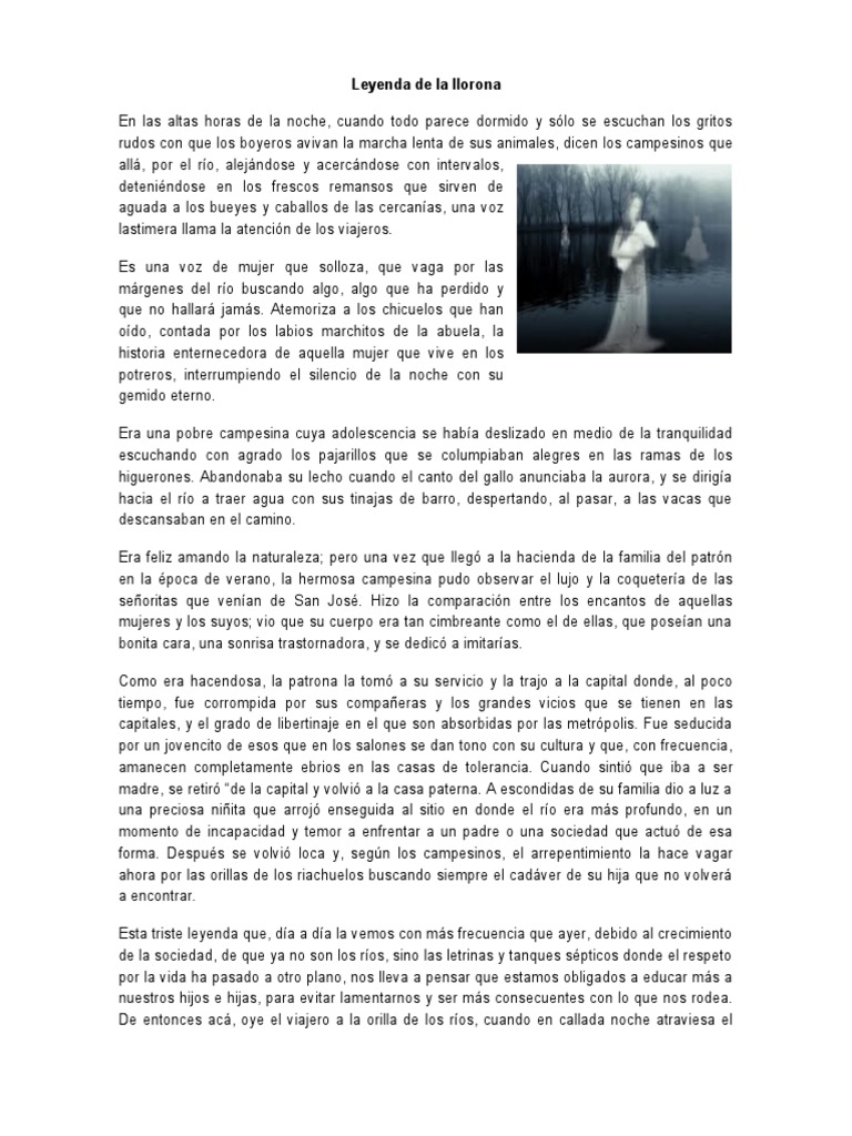 Leyenda de La Llorona | PDF