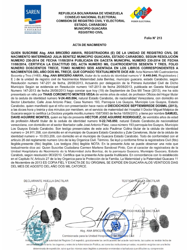 Partida de Nac | PDF