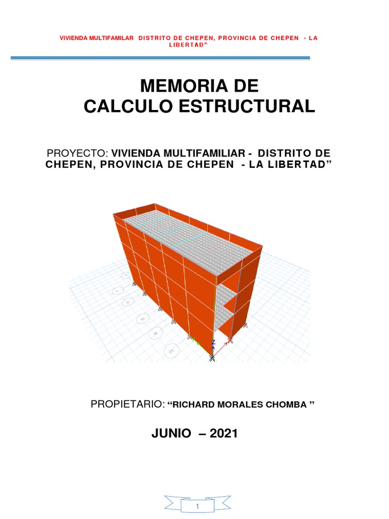 Memoria Estructural Richard Morales Chomba | PDF | Fundación ...