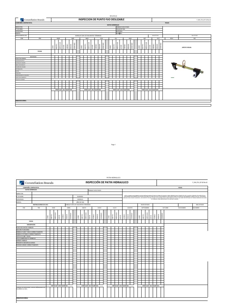 Formatos de Inspección | PDF