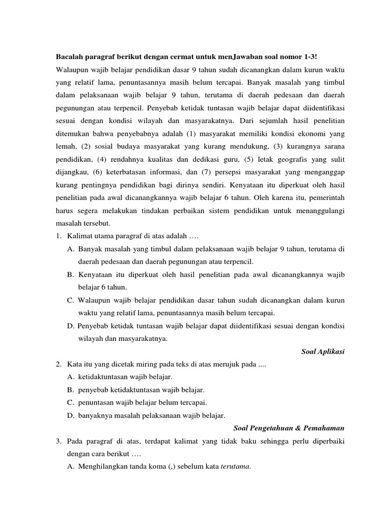 Kumpulan Soal SMP | PDF