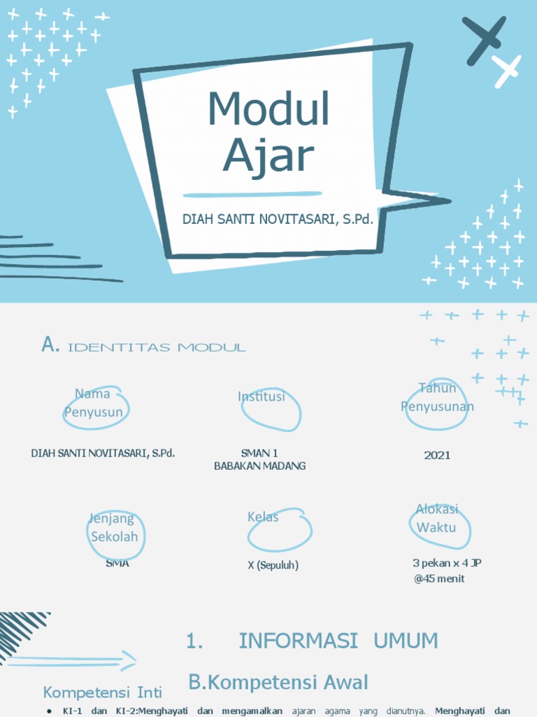 Modul Ajar - Matematika - X - Diah Santi Novitasari | PDF | Karier & Perkembangan