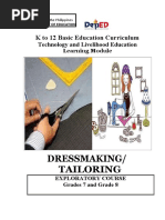 Module 4 - Dressmaking 8 Revised | PDF | Sewing Machine | Sewing