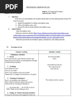 A Detailed Instructional Lesson Plan (Identifying Features of ...