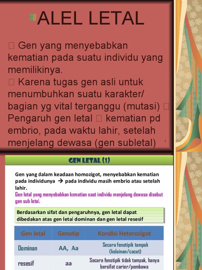 Letal Gen | PDF | Ilmu Sosial | Kesehatan Holistik