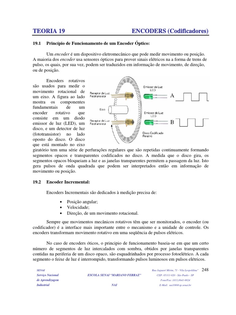 Teoria 19 Encoders | PDF | Magnetismo | Luz