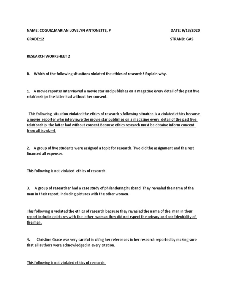 Activity 1 Practical Research | PDF | Quantitative Research ...