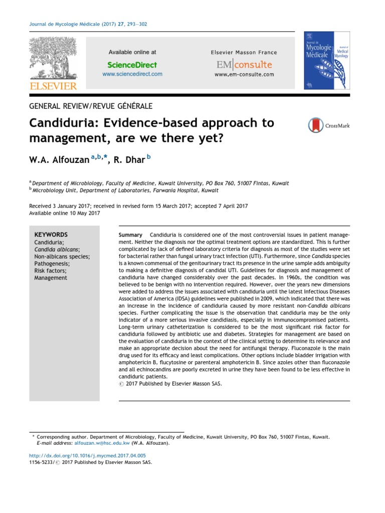 Candiduria: Evidence-Based Approach To Management, Are We There Yet ...