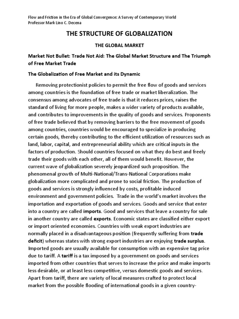 The Structure of Globalization | PDF | Heavily Indebted Poor Countries | Globalization