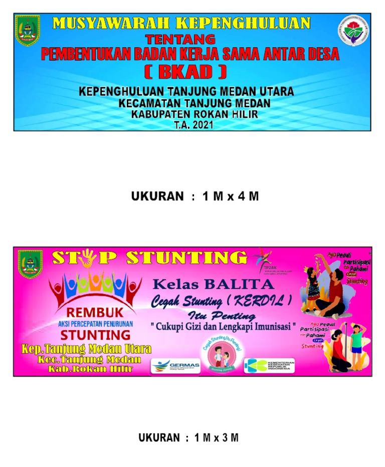 Spanduk Stunting Dan Bkad Unden Pdf
