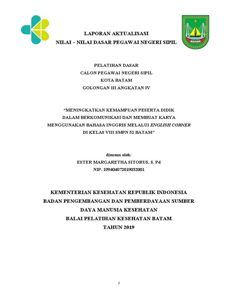 Laporan Aktualisasi | PDF | Karier & Perkembangan | Bisnis