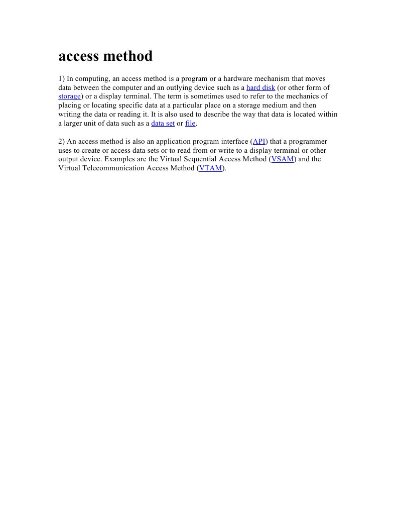 Understanding Access Methods in Computing | PDF | Computers