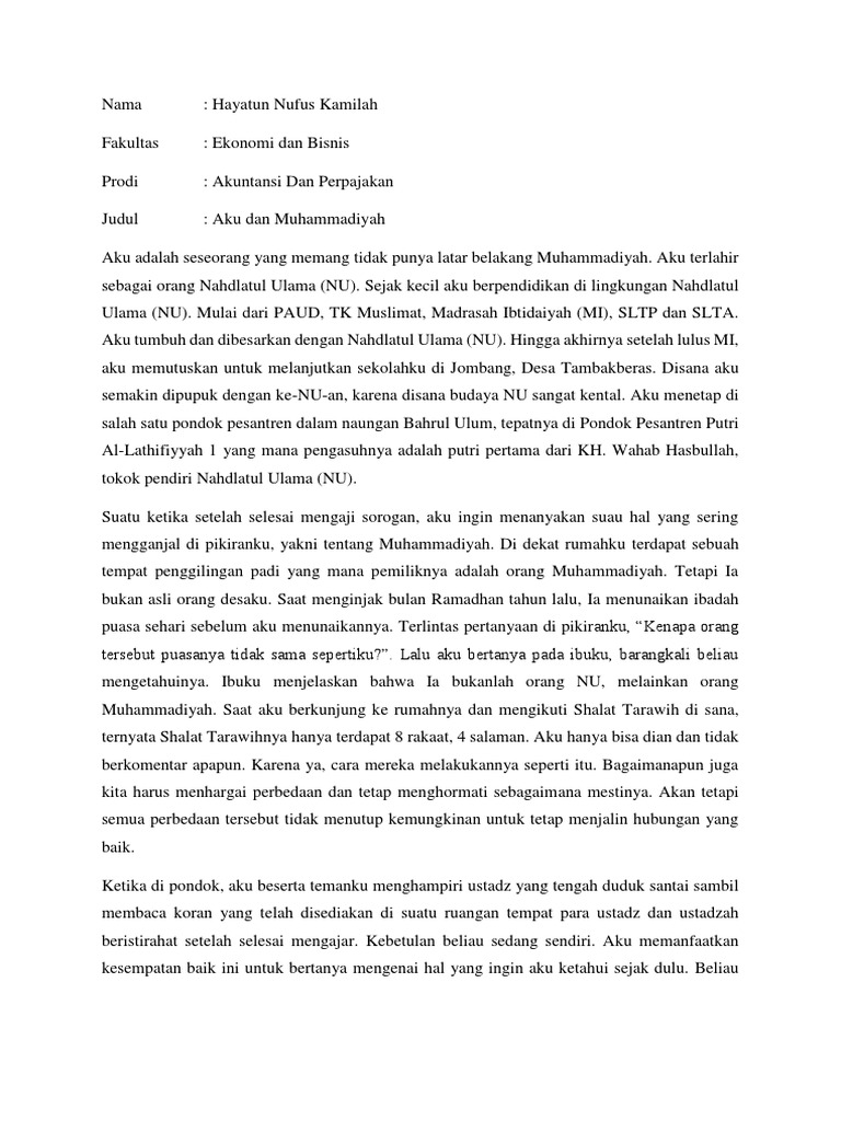 Hayatun Nufus Kamilah | PDF