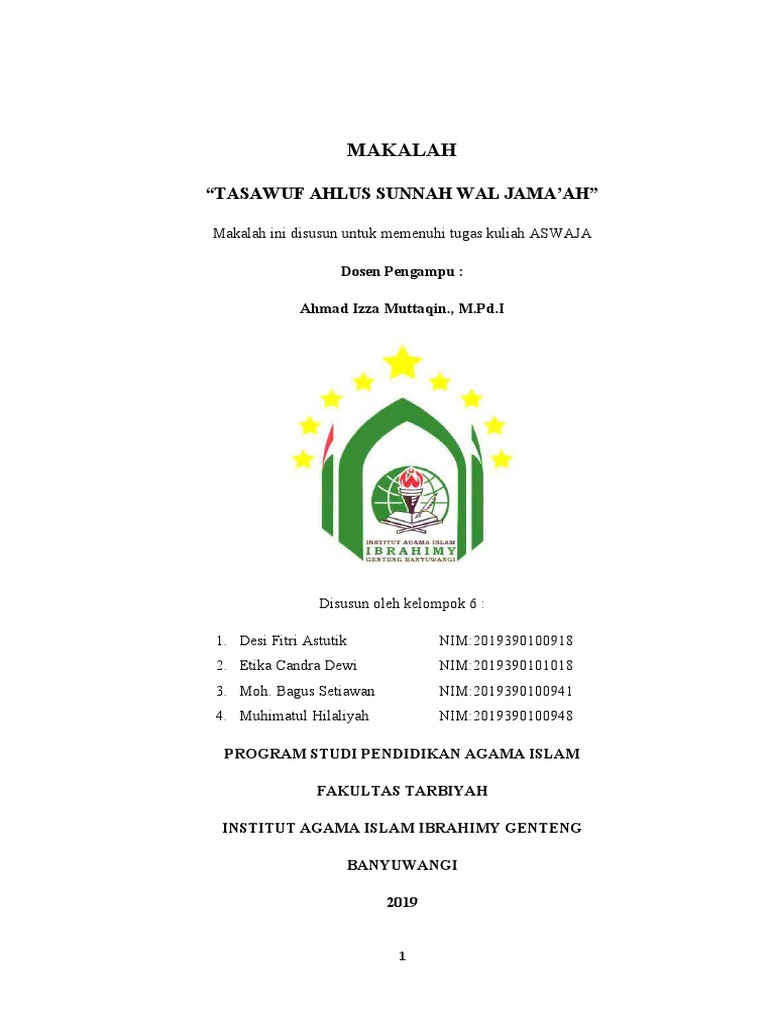 Makalah Aswaja | PDF