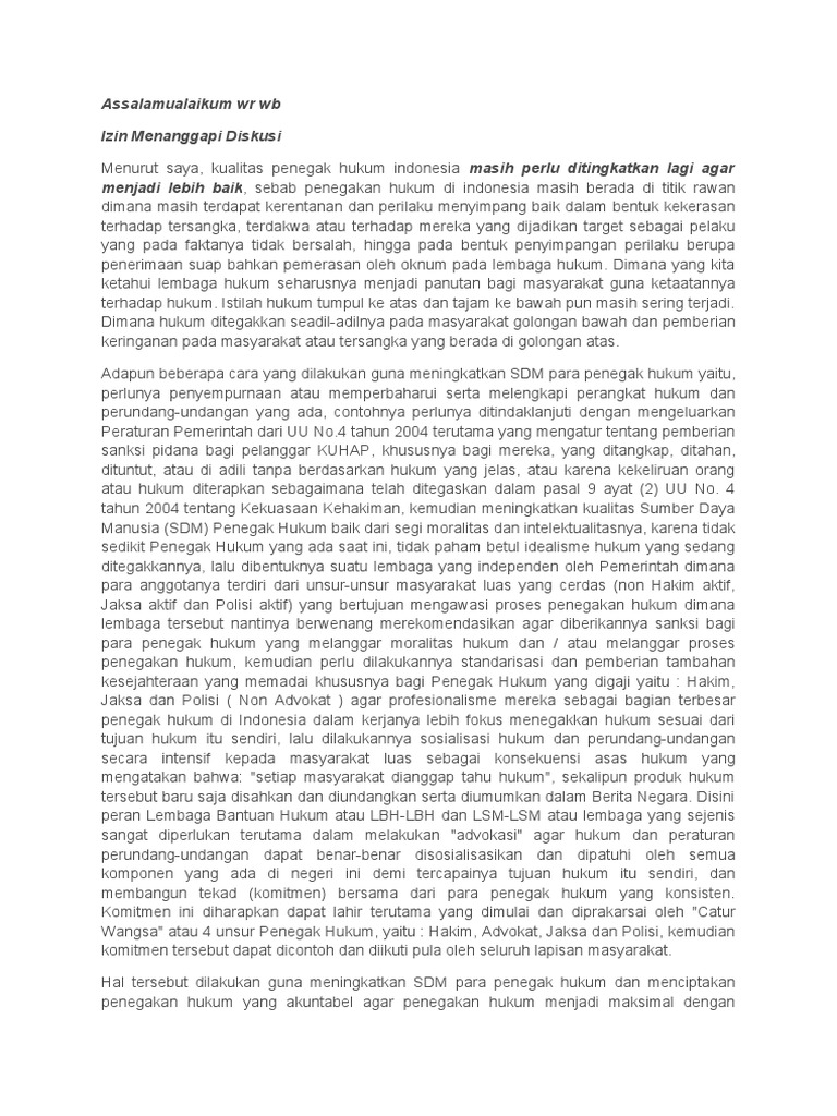 Diskusi 6 Isbd | PDF | Hukum