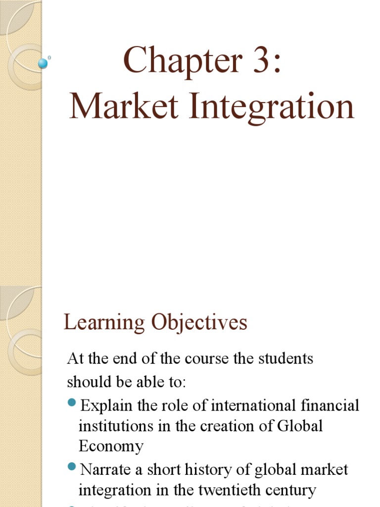 CHAPTER 3 Market Integration | PDF | Market (Economics) | Conglomerate ...