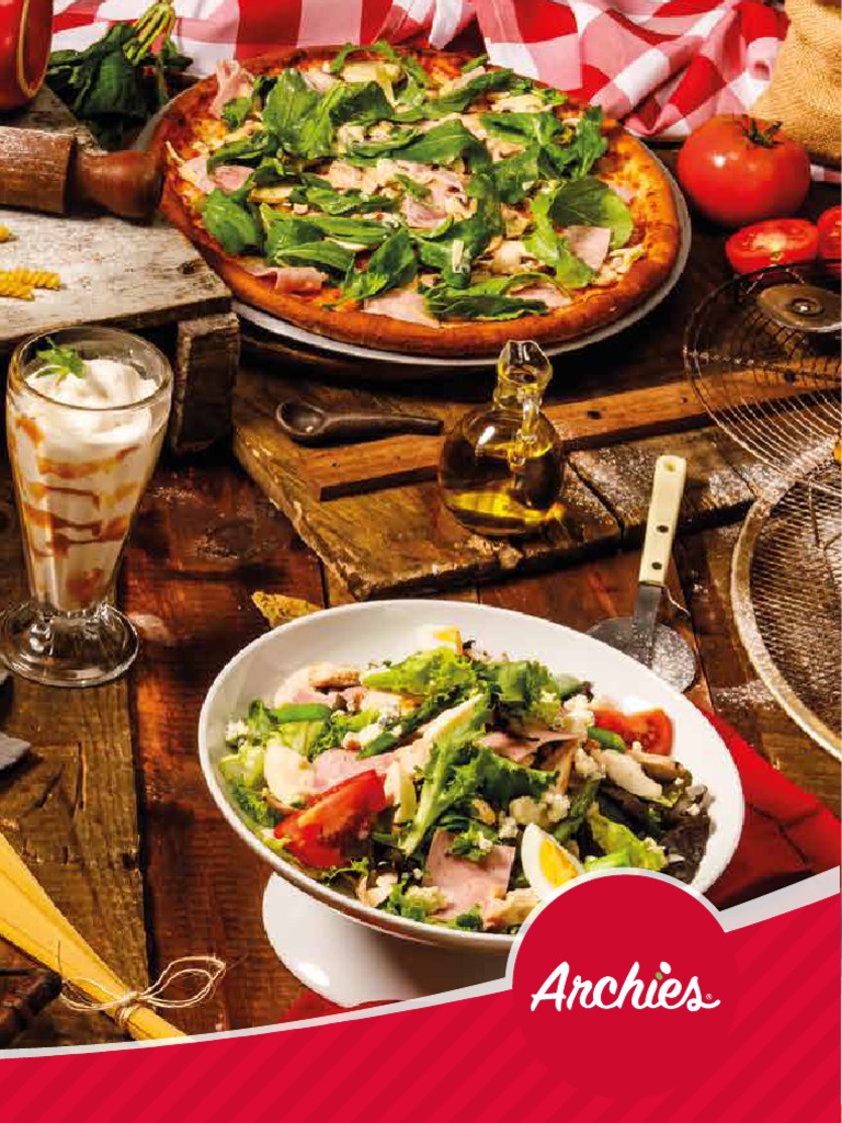 Menú Archies: Antipasto y Ensaladas | PDF | Pizza | ensalada