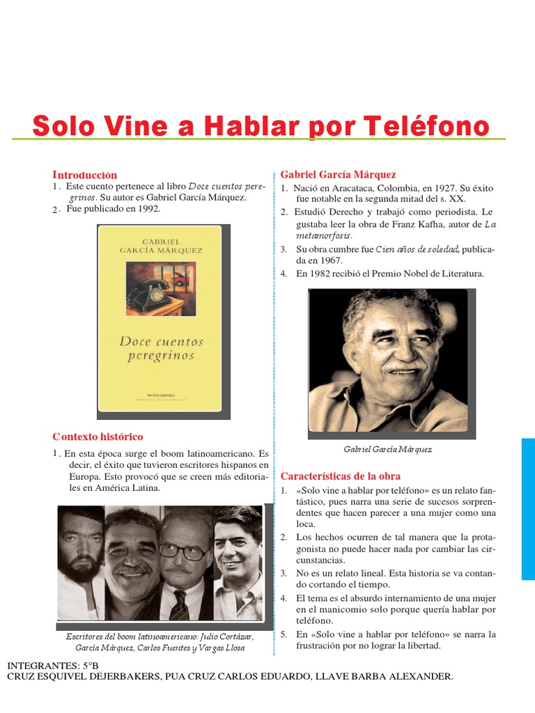Plan Lector Actividades Solo Vine A Llamar Por Teléfono Docx | PDF ...