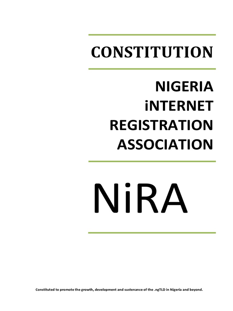 NiRA Constitution Overview | PDF | Proxy Voting | Board Of Directors