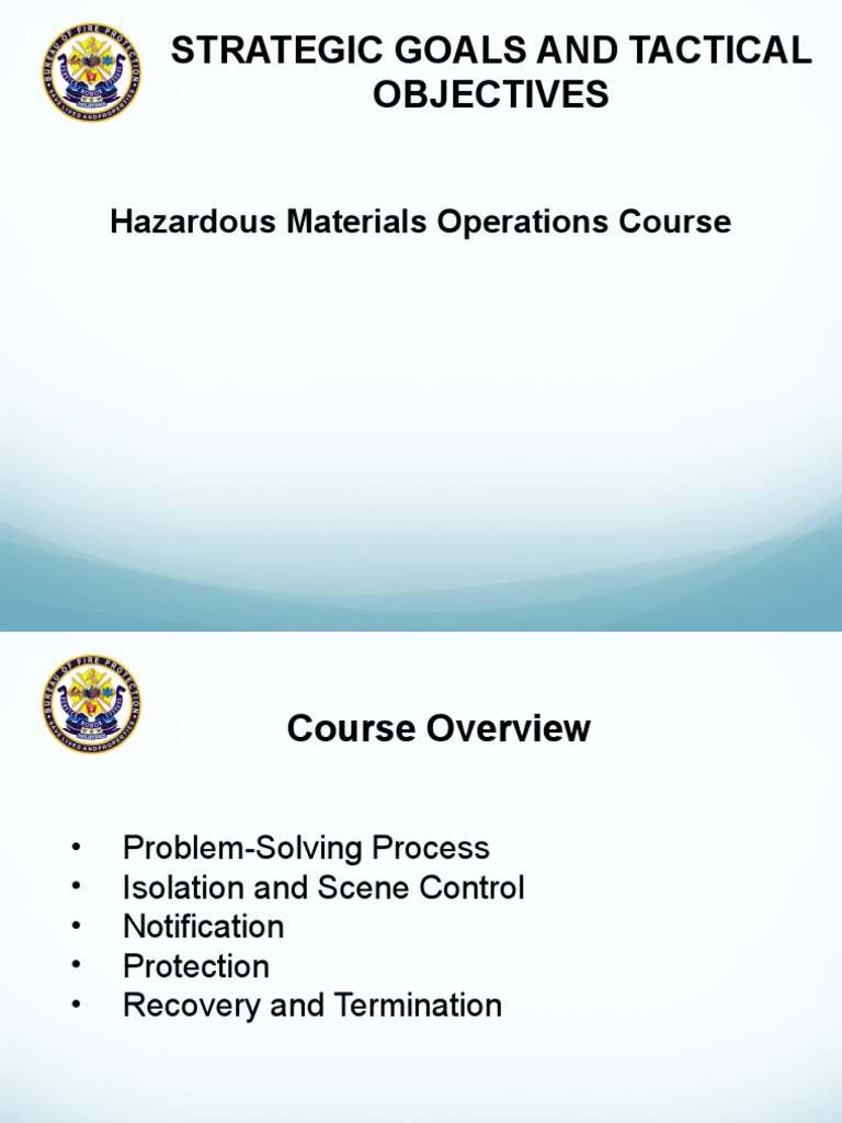 Hazardous Materials Ops Course Guide | PDF | Emergency | Incident Command System