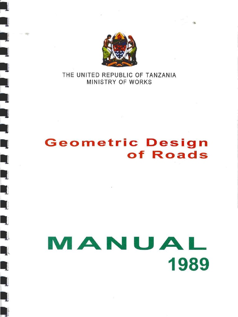 Geometric Design of Roads Manual Tanzania | PDF