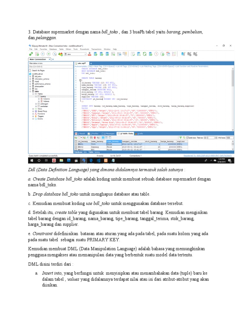Laporan Basis Data | PDF
