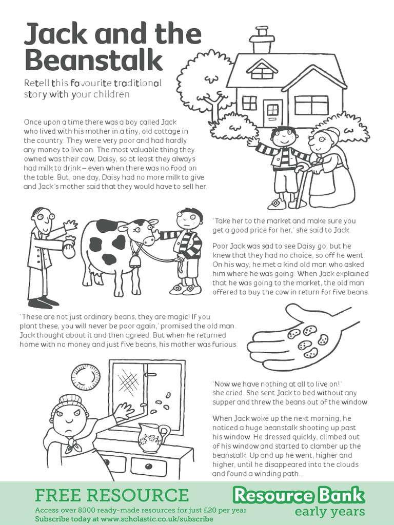 Jack and The Beanstalk: Retell This Favourite Traditional Story With ...