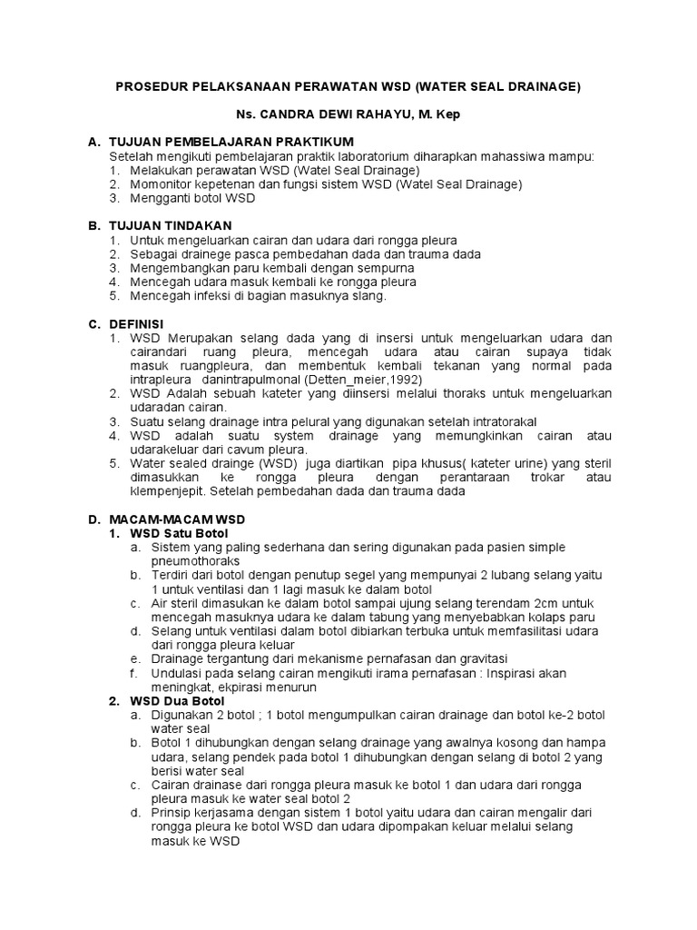 Wsd Prosedur Pdf