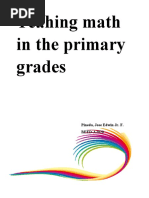 Mathematics Accomplishment Report | PDF | Teaching Mathematics | Concept