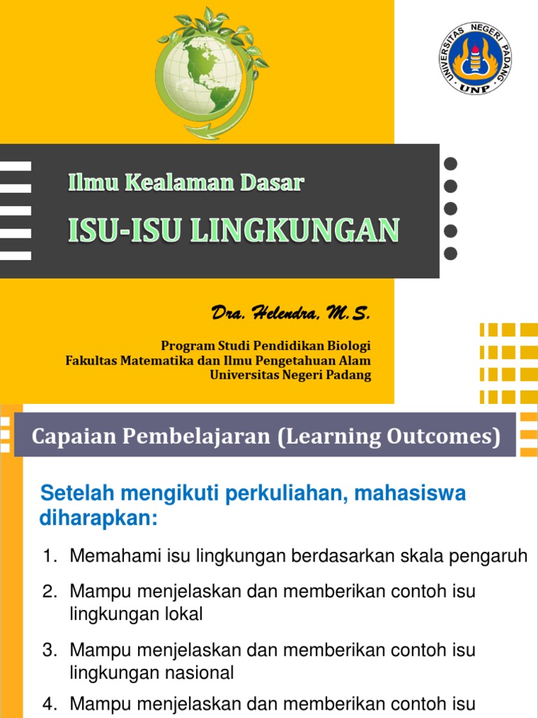 13 - IKD - Isu-Isu Lingkungan | PDF | Sains & Matematika | Teknologi ...