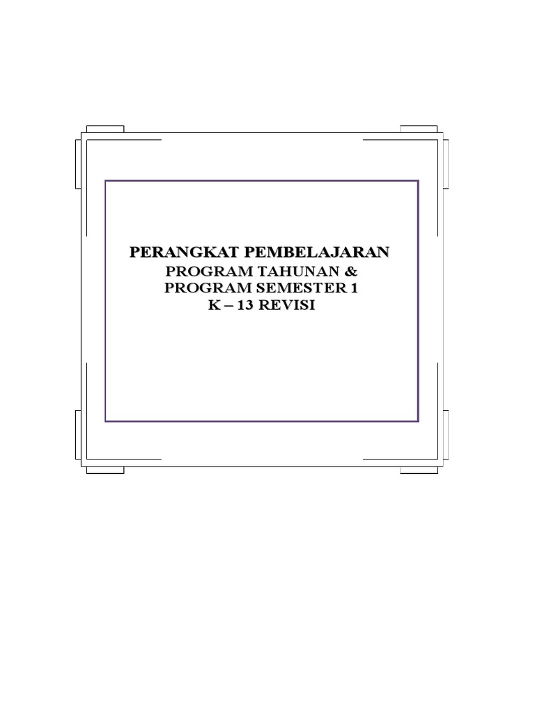 Program Tahunan Kelas 4 | PDF