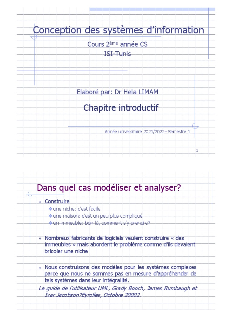 Intro | PDF | Langage de Modélisation Unifié | Gestion informatique