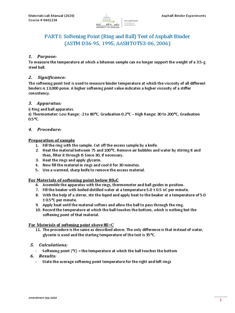 Ch6A-Lab Manual Asphalt Binder | PDF | Viscosity | Shear Stress